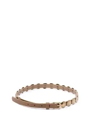 GOLDEN GOOSE Studded Leather Belt - Multicolor
