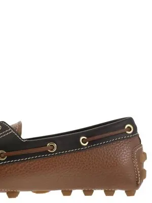 TOD'S Leather Boat Shoes With Gommino Detailing