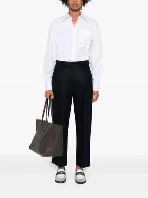 Brunello Cucinelli Wool Pleated Trousers