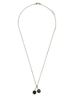 Valentino Garavani Metal And Enamel Necklace - Black