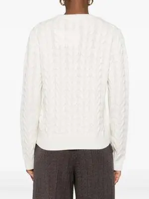 Max Mara Cashmere Cable Knit Sweater - Multicolor