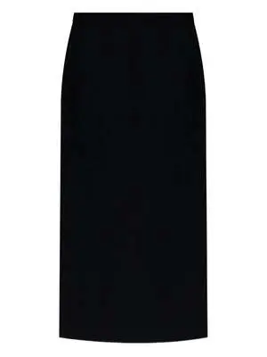 Givenchy Black Viscose Midi Skirt - Multicolor