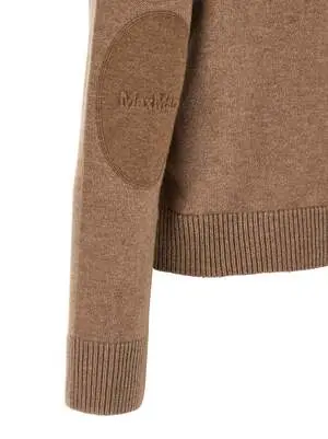 Max Mara S Mmfresia' Wool And Cashmere Crew Neck Sweater - Brown