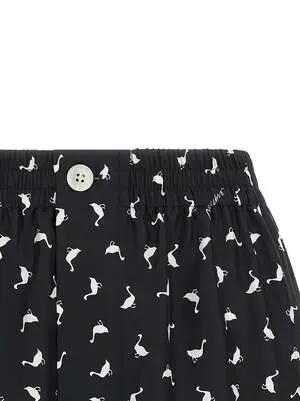Moschino Silk Twill Printed Shorts - Multicolor