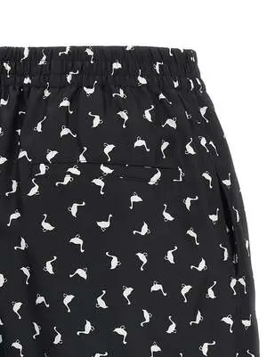 Moschino Silk Twill Printed Shorts - Multicolor
