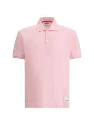 Thom Browne Polo Whit Iconic Bands