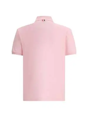 Thom Browne Polo Whit Iconic Bands