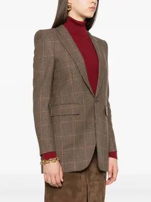 Saint Laurent Wool Blazer - Multicolor
