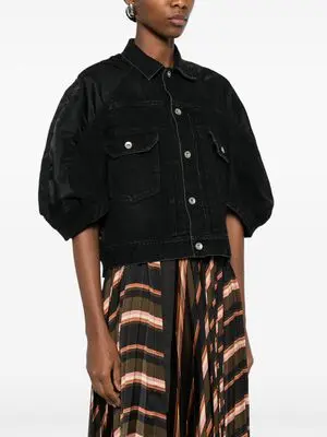 Sacai Nylon And Denim Jacket - Multicolor