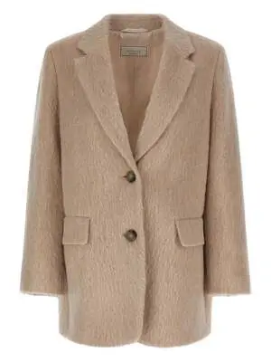 Peserico Single-button Alpaca Blazer - Multicolor