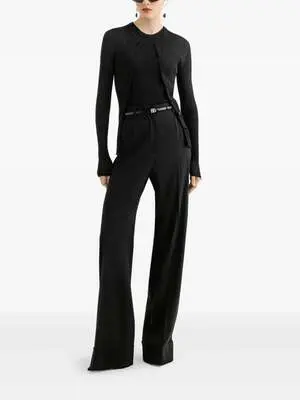 Dolce & Gabbana Wool High-waist Belted Trousers - Multicolor