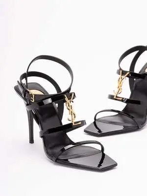 Saint Laurent Cassandra Heeled Sandals - Multicolor