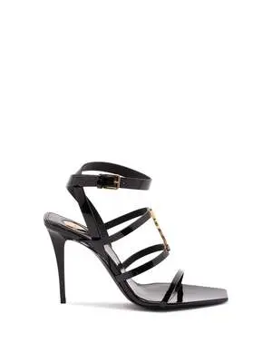 Saint Laurent Cassandra Heeled Sandals - Multicolor