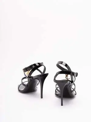 Saint Laurent Cassandra Heeled Sandals - Multicolor