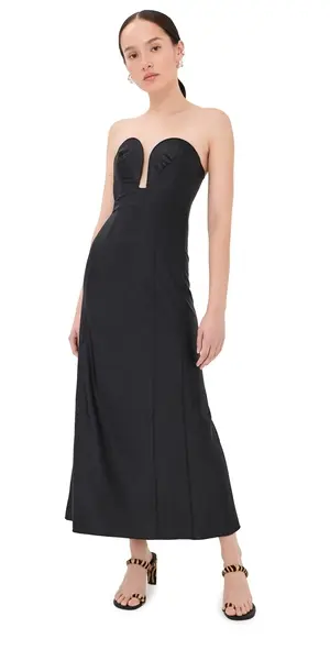 Rabanne Heart-shaped Bustier Midi Dress
