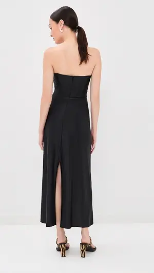 Rabanne Heart-shaped Bustier Midi Dress