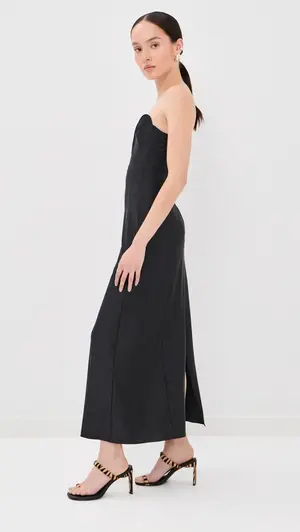 Rabanne Heart-shaped Bustier Midi Dress