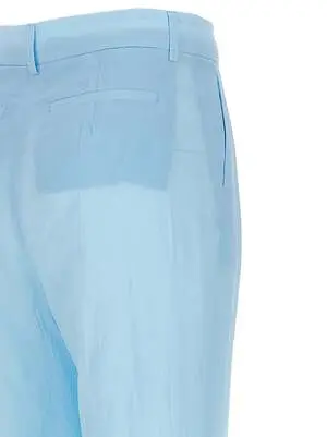 Sportmax Persia Recycled-effect Viscose Wide Leg Pants