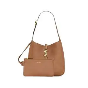 Saint Laurent Shoulder Bag With Gold-tone Hardware - Cream