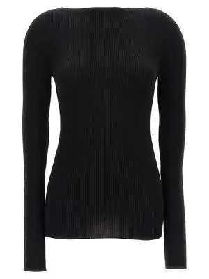 RICK OWENS RICK OWENS 'Al Top' Ribbed Wool Sweater