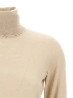 Max Mara Adda Cashmere High Neck Sweater - Cream
