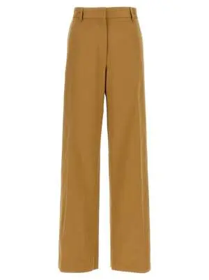 Dries Van Noten Paxy Cotton Wide Leg Pants - Cream