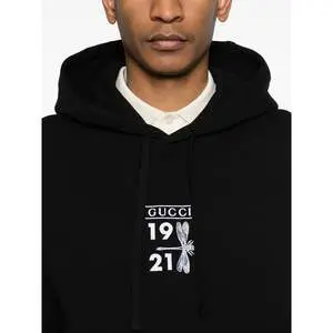 Gucci Graphic Print Cotton Blend Hoodie