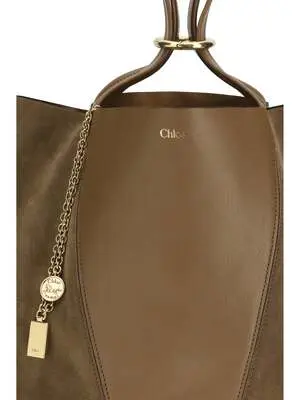 Chloé Spin Shoulder Bag - Cream