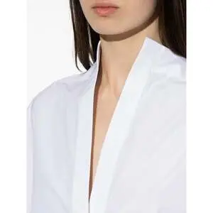 Jacquemus Cotton Open Back V-neck Day Dress