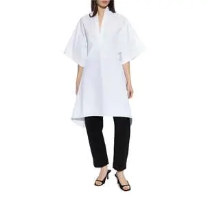 Jacquemus Cotton Open Back V-neck Day Dress