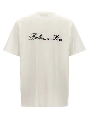 Balmain Signature' T-shirt - Multicolor