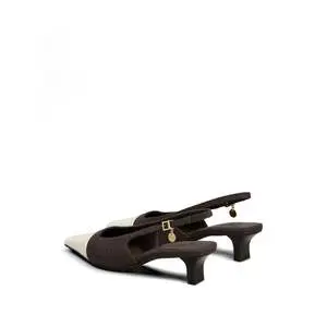 TOD'S Slingback Mid Heel With Charm Detail