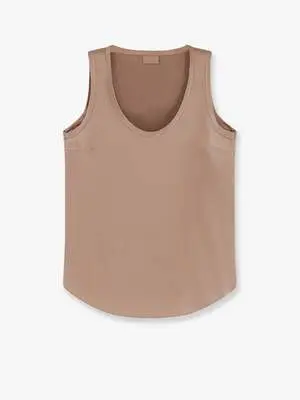 Brunello Cucinelli Sleeveless Stretch Silk Tank Top - Multicolor