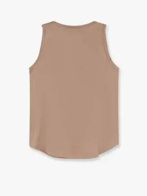 Brunello Cucinelli Sleeveless Stretch Silk Tank Top - Multicolor