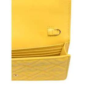 Fendi Calf Leather Ff Motif Satchel