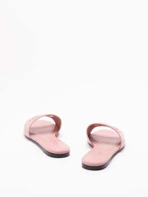Dolce & Gabbana Calfskin Dg Logo Slides - Multicolor