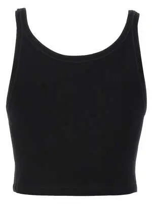 Palm Angels Classic Logo Cropped Tank Top