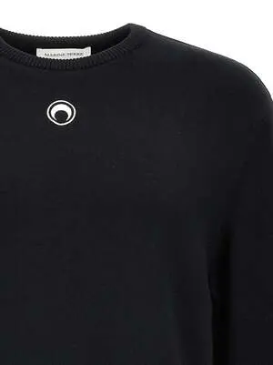 MARINE SERRE Moon Logo Embroidered Sweater