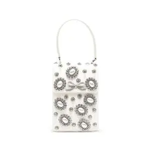 SELF-PORTRAIT Embellished Chain Strap Tote Bag