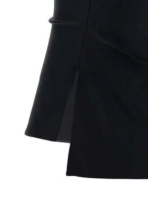 Coperni Sleeveless Asymmetric Flower Top - Black