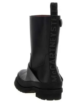 Stella McCartney Biker Ankle Boots With Buckle Detail
