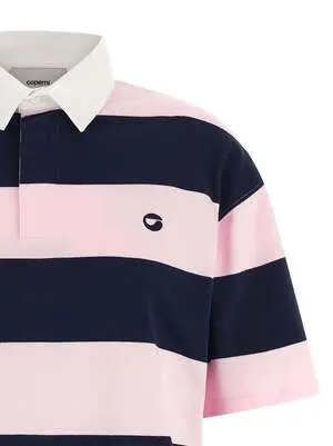 Coperni Striped Organic Cotton Polo Shirt
