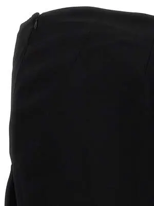 ANN DEMEULEMEESTER Janita Maxi Leather Skirt With Asymmetrical Split