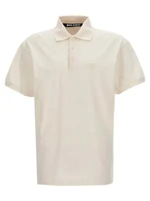 Palm Angels Monogram' Polo Shirt - White