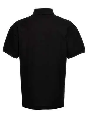 Palm Angels Monogram' Polo Shirt - Black