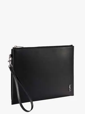 Saint Laurent Monogram Leather Clutch