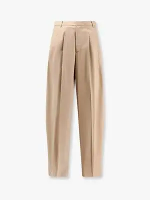 Celine Wide Leg Cotton Trousers