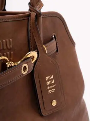 Miu Miu Nappa Leather Tote Bag - Multicolor
