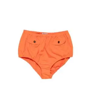 Prada Cotton Mini Shorts - Orange