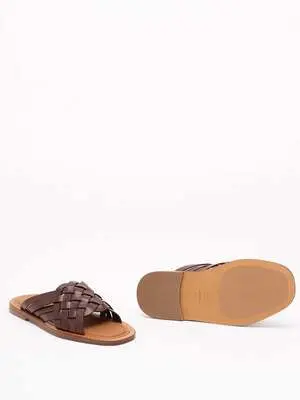 Miu Miu Woven Leather Sandals - Multicolor